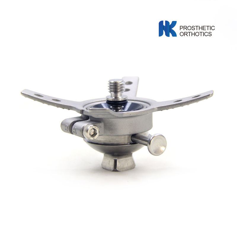 Four Prong Casting Steel Prosthetic Shuttle Lock With Pyramid