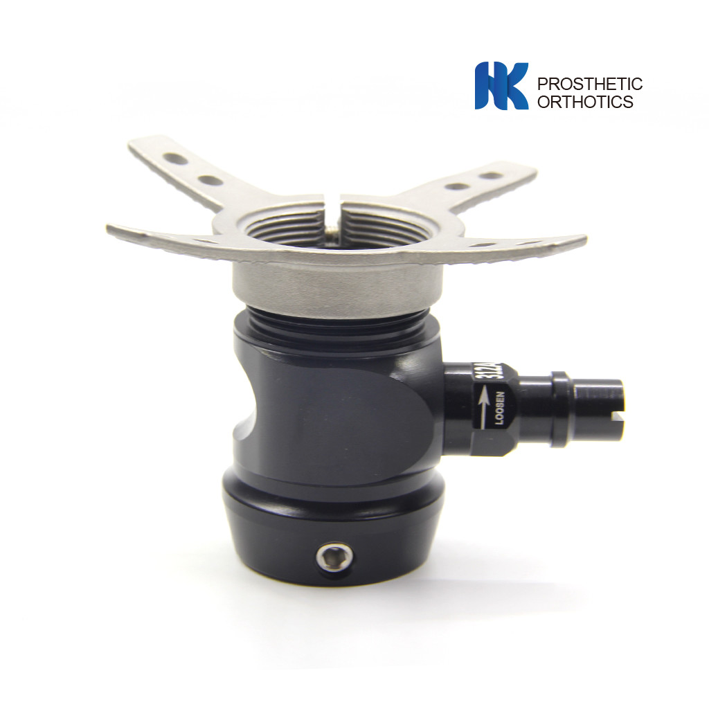 Reinforced Aluminum Prosthetic Shuttle Lock with Pyramid Receiver