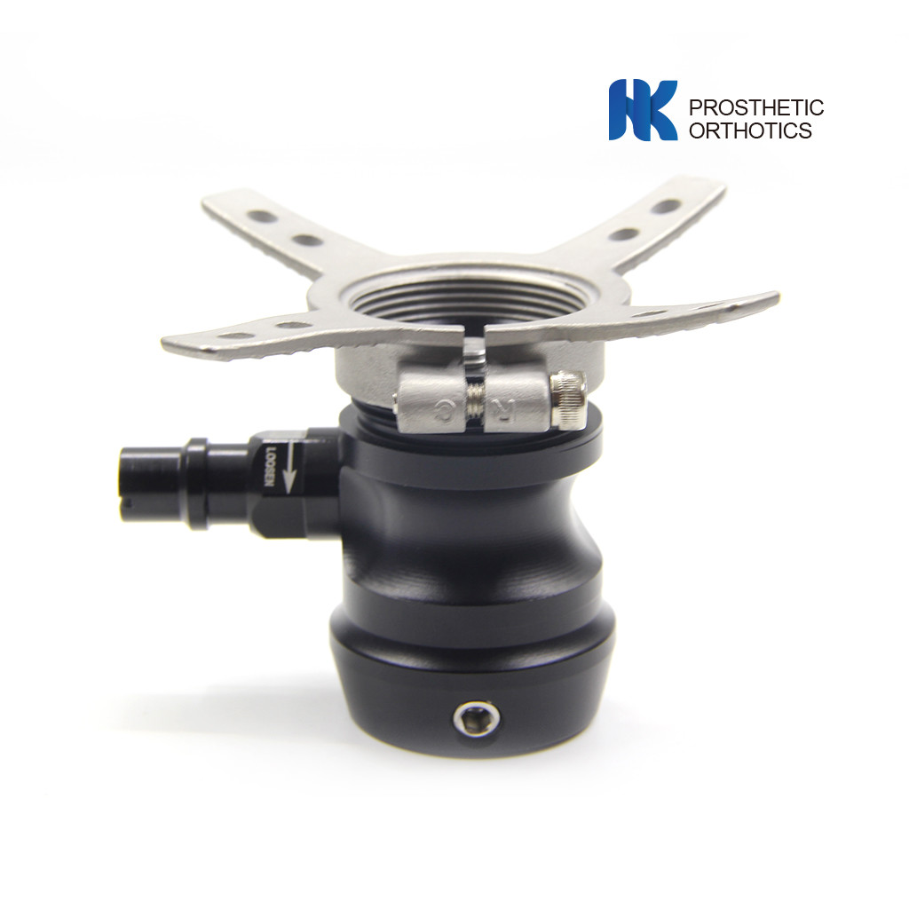 Reinforced Aluminum Prosthetic Shuttle Lock with Pyramid Receiver