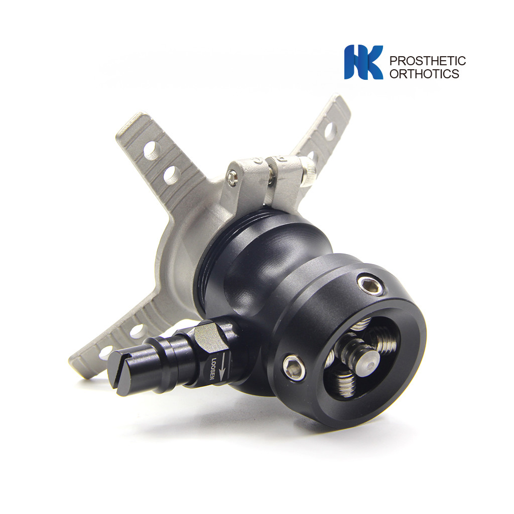 Reinforced Aluminum Prosthetic Shuttle Lock with Pyramid Receiver